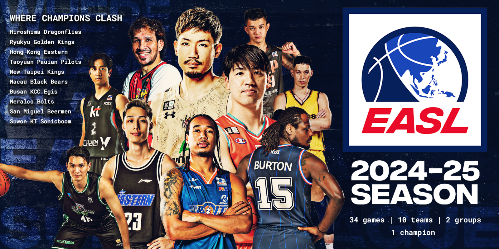 東アジアスーパーリーグ「EASL 2024-25シーズン」特設サイト｜B.LEAGUE（Bリーグ）公式サイト